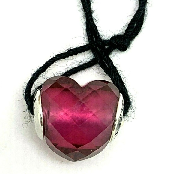 Pandora | Jewelry | Pandora Authentic Red Heart Sterling Silver Charm ...